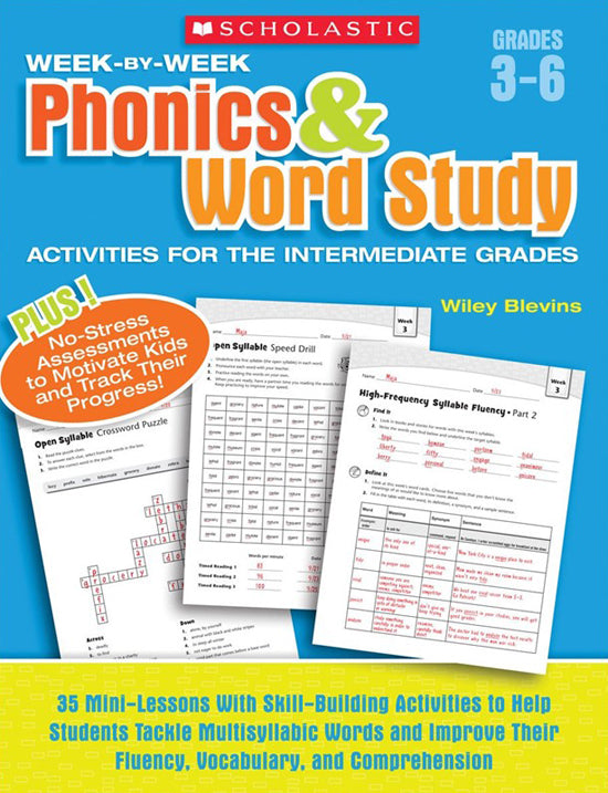 Week-by-Week Phonics & Word Study – The Literacy Store