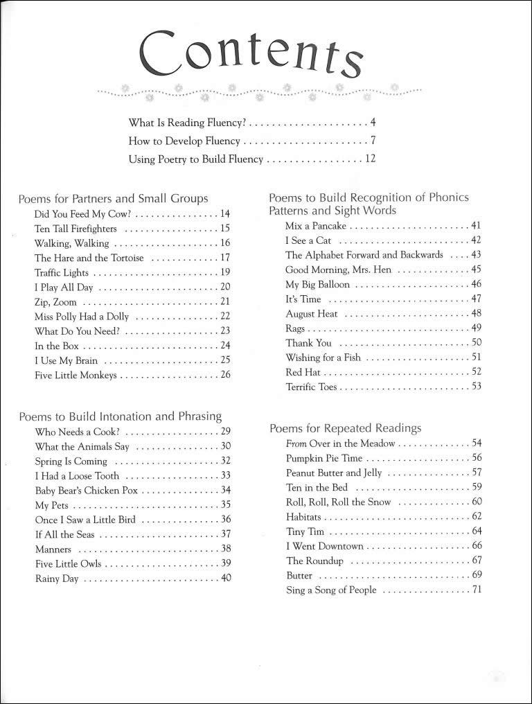 Perfect Poems with Strategies for Building Fluency: Grades 1-2 – The ...