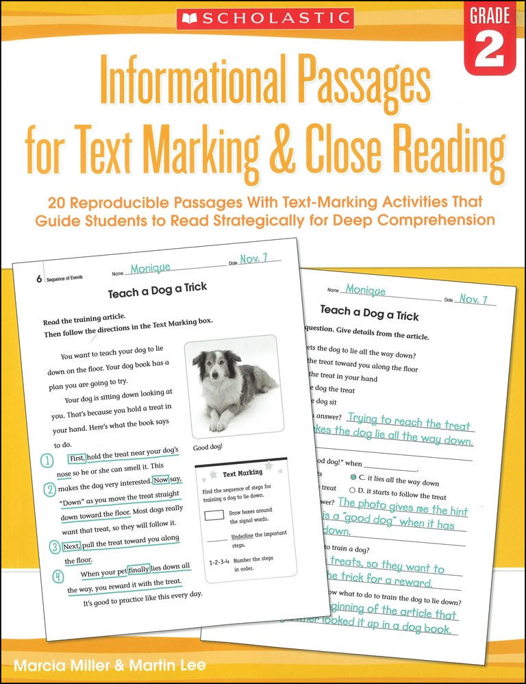 Informational Passages for Text Marking & Close Reading – The Literacy ...