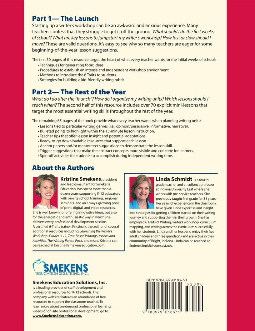 Launching the Writer's Workshop: Grades K-2 (3rd Edition) – The ...