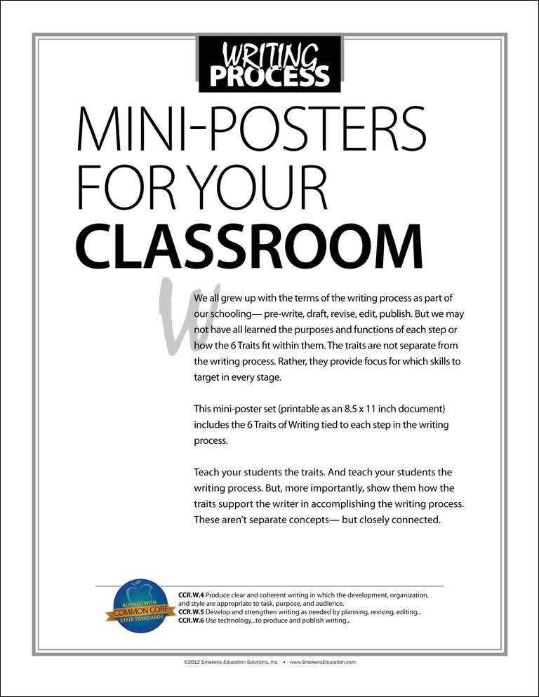 writing process posters