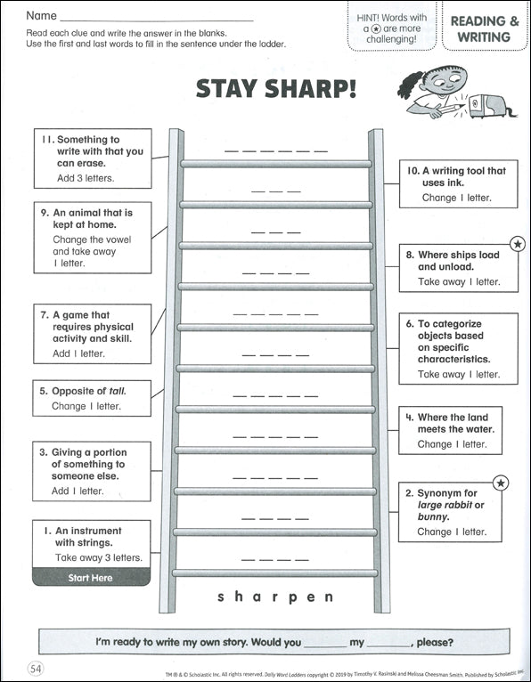 Daily Word Ladders: Content Areas, Grades 2-3 – The Literacy Store